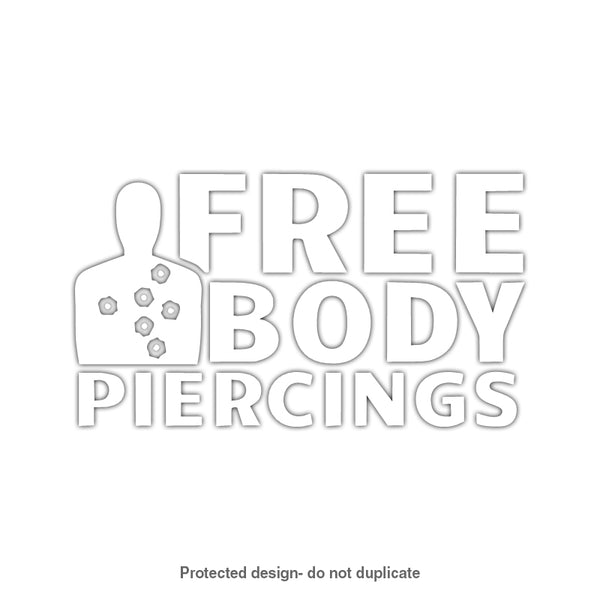 Free Body Piercings Decal – Live From Wisco